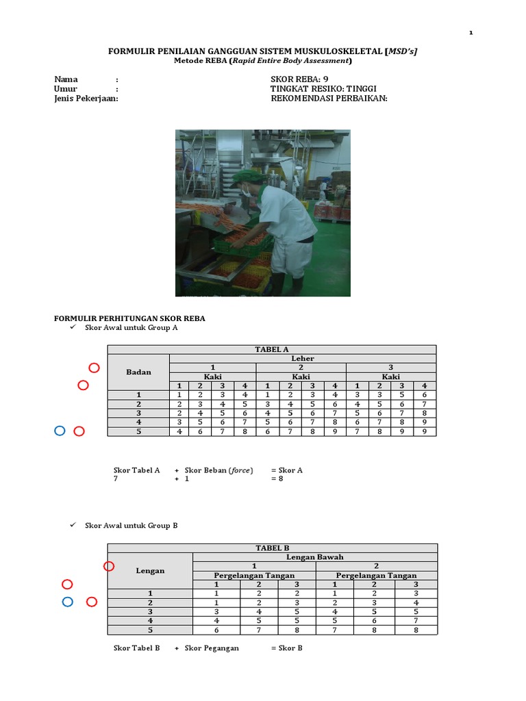 Form Pengukuran Reba | PDF