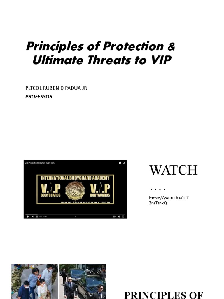 Principles of Protection | PDF | Classified Information | Information