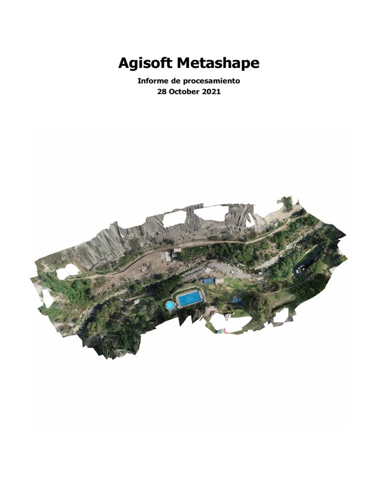Agisoft Metashape: Informe de Procesamiento 28 October 2021 | PDF ...