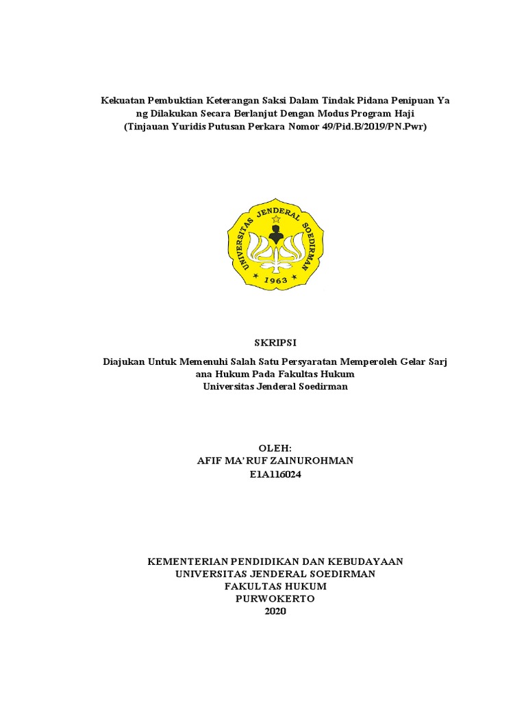 Afif Ma'Ruf Z (Revisi Skripsi Bab 123) II | PDF