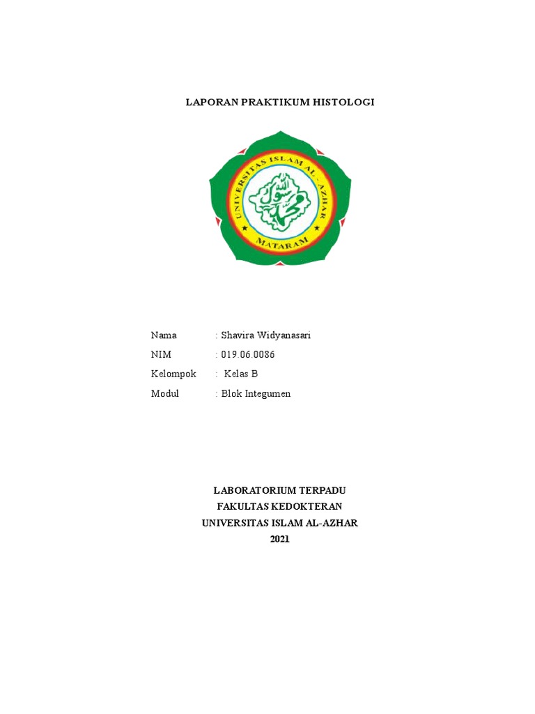 LAPORAN PRAKTIKUM HISTOLOGI Integumen | PDF | Griya & Taman