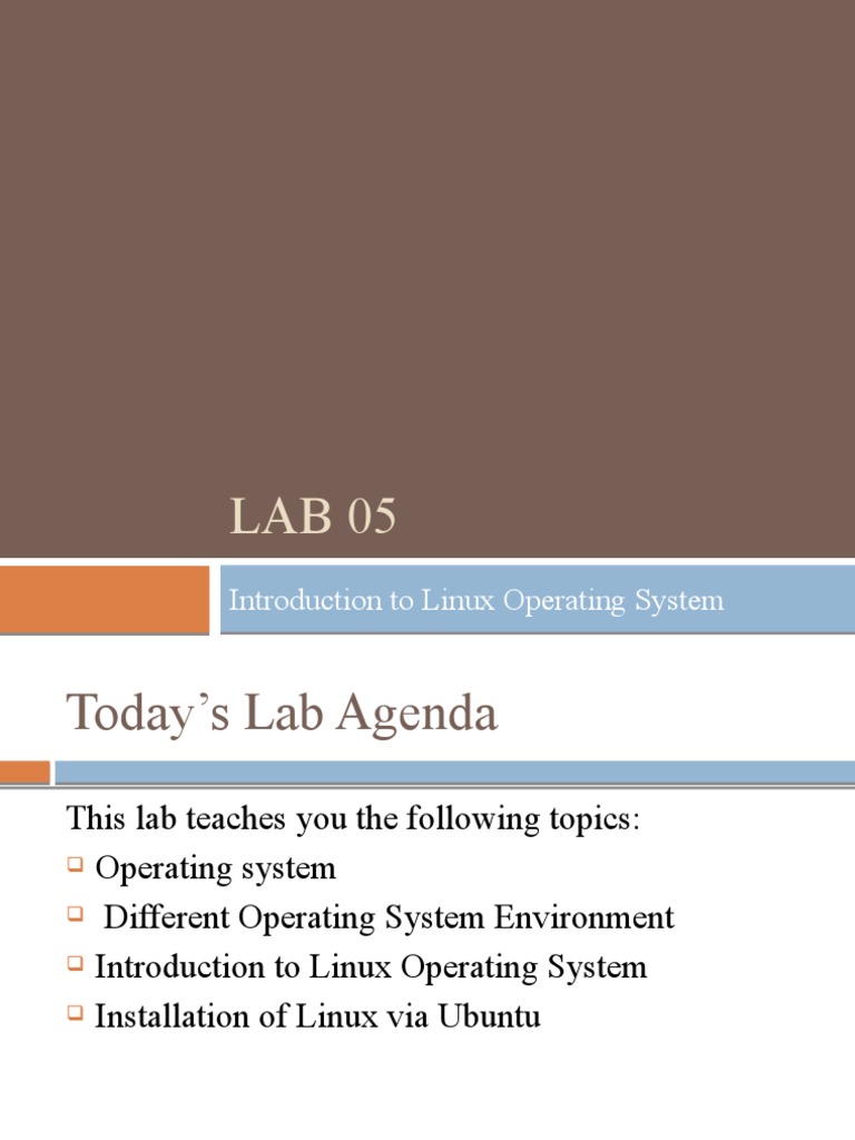 Introduction To Linux Operating System | PDF | Operating System | Linux