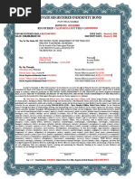 Car Insurance Bond | PDF | United States Dollar | Legal Tender