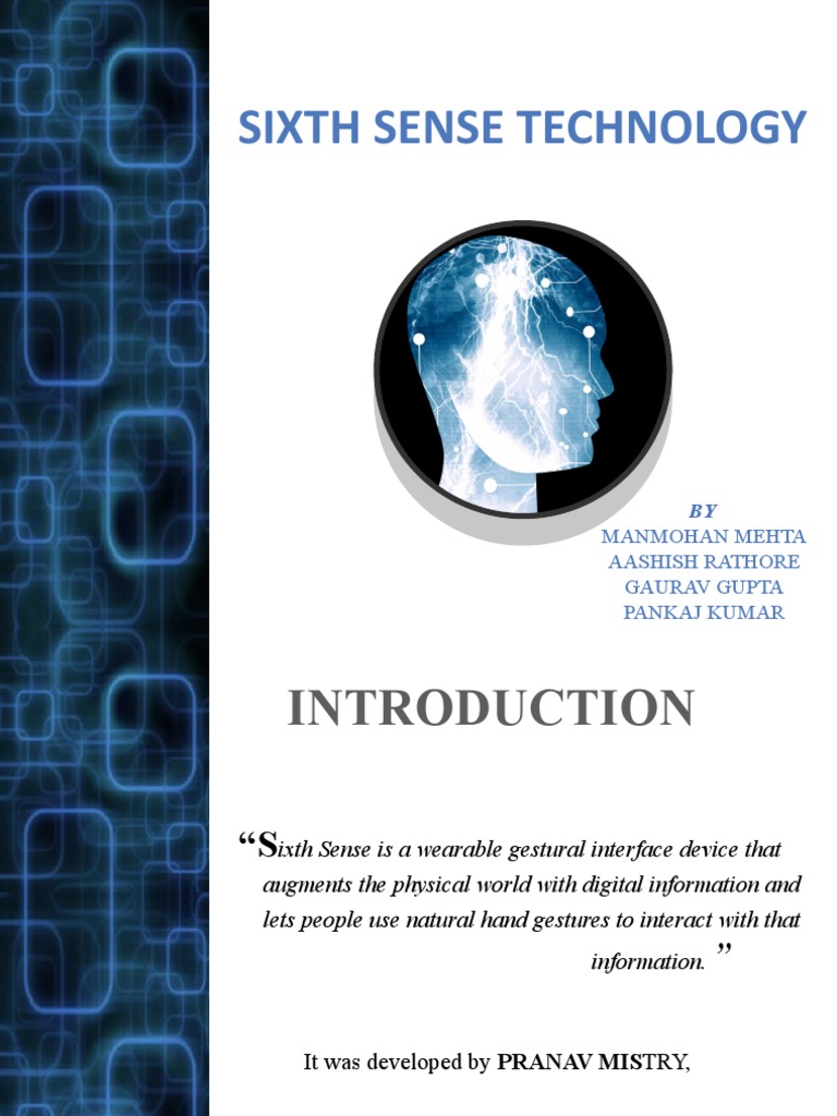 Sixth Sense Technology 1 | PDF | Icon (Computing) | Human–Computer ...