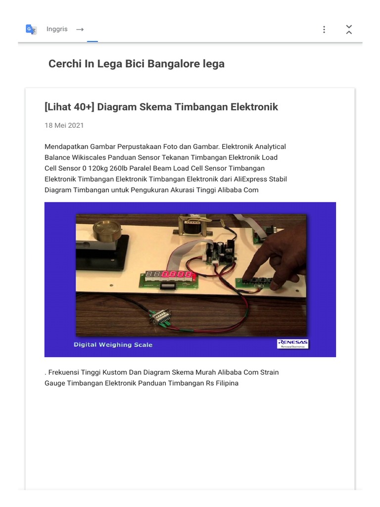 Skema Timbangan Digital dan Komponen | PDF