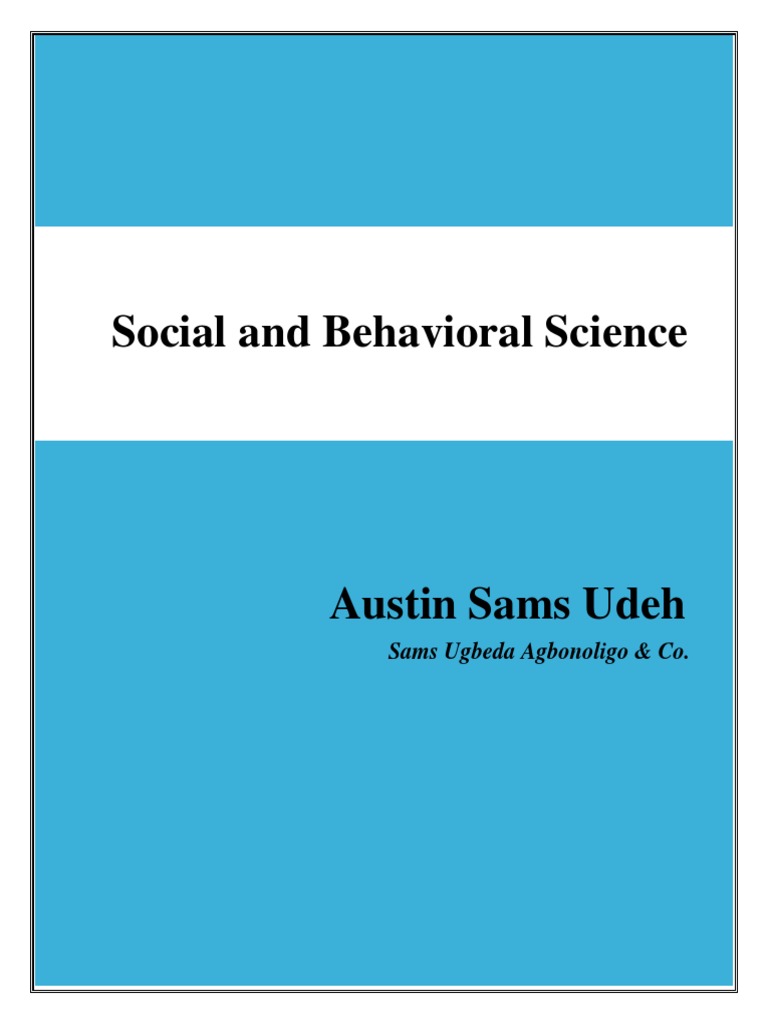 003 - Behavioural Science | PDF | Behavior | Adolescence