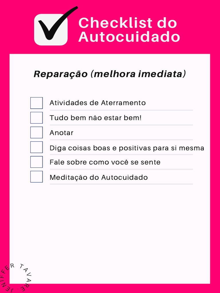 Checklist Do Autocuidado | PDF