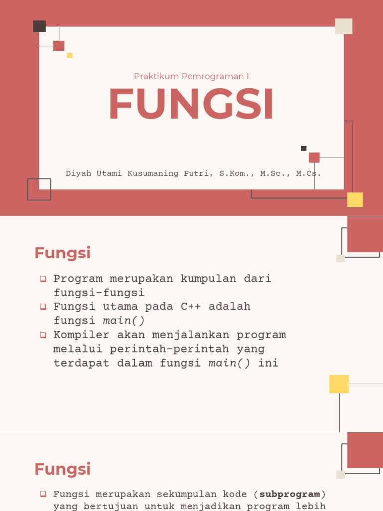 7 Subprogram Dan Fungsi Pdf