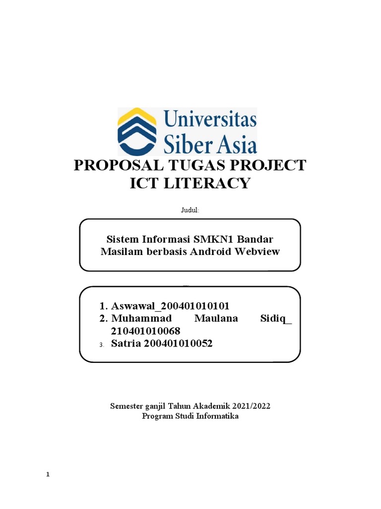 Proposal Android Kodular Old | PDF | Seni | Komputer