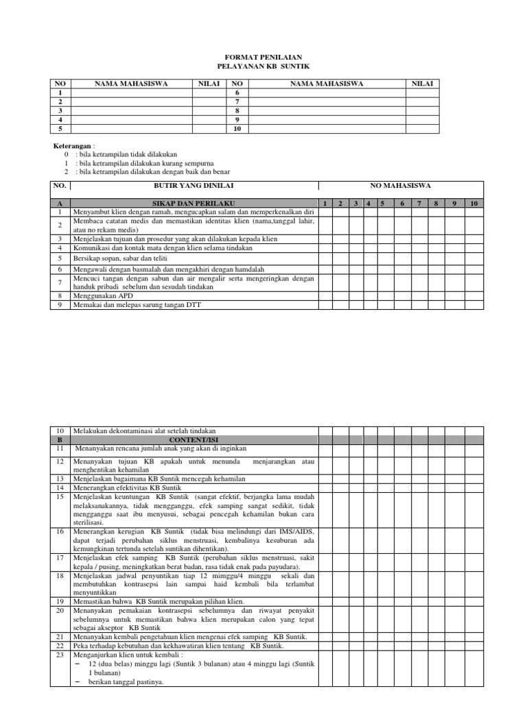 Checklist KB 2019 | PDF