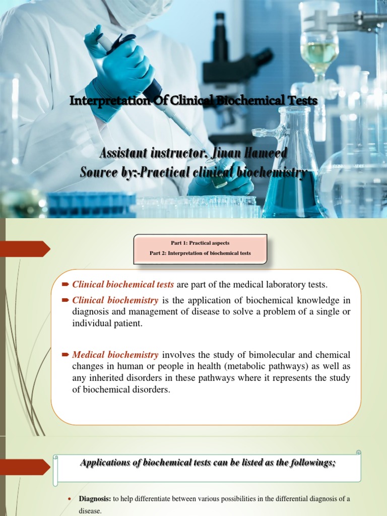 Interpretation of Clinical Biochemical Tests | PDF | Litre | Mole (Unit)