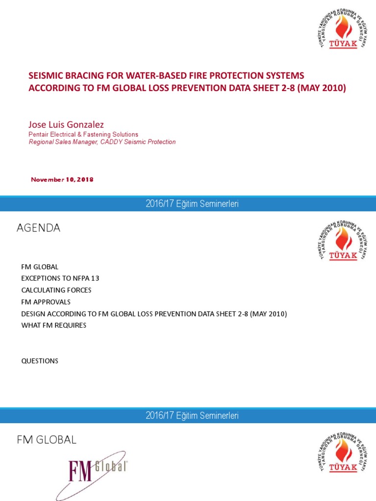 Seismic Bracing for Fire Protection Systems | PDF | Fire Sprinkler ...
