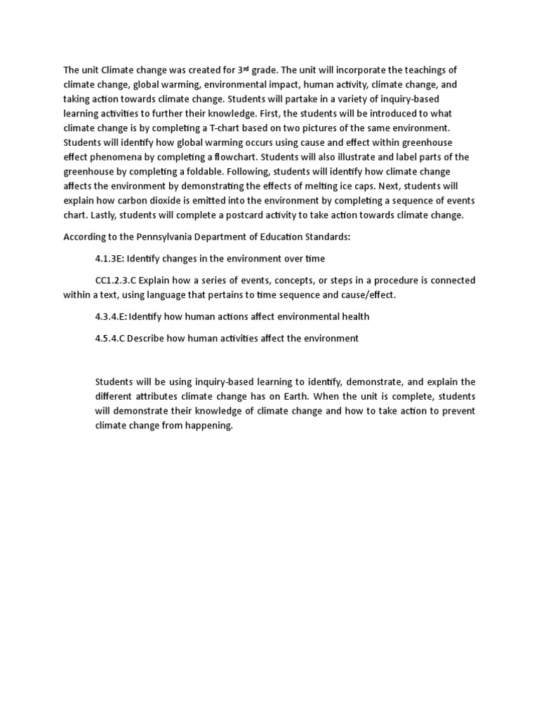 Rationale | PDF | Climate Change | Natural Environment