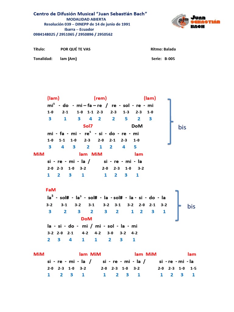 B-005 Por Que Te Vas | PDF