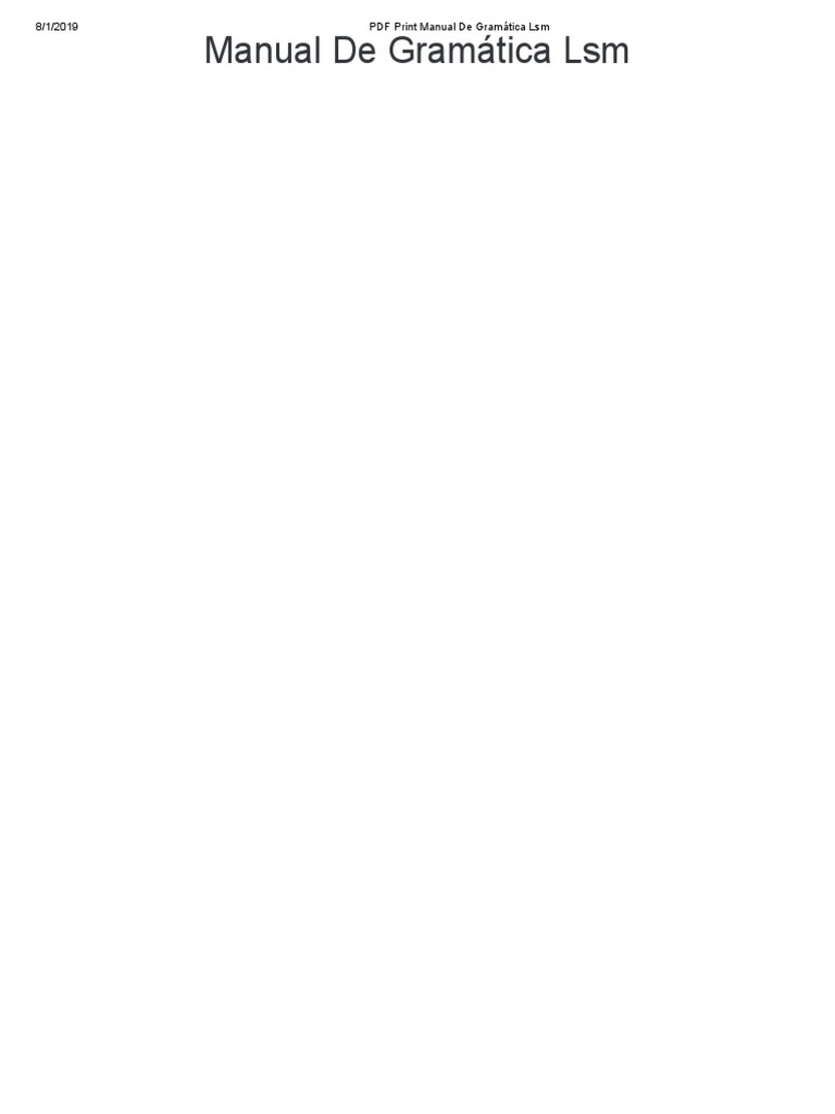 Manual de Gramática LSM | PDF | Crecimiento personal y profesional ...