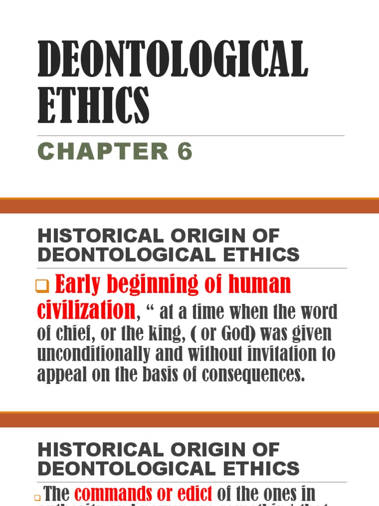 A Summary of Key Concepts from Kantian Deontological Ethics | PDF | Immanuel Kant | Autonomy