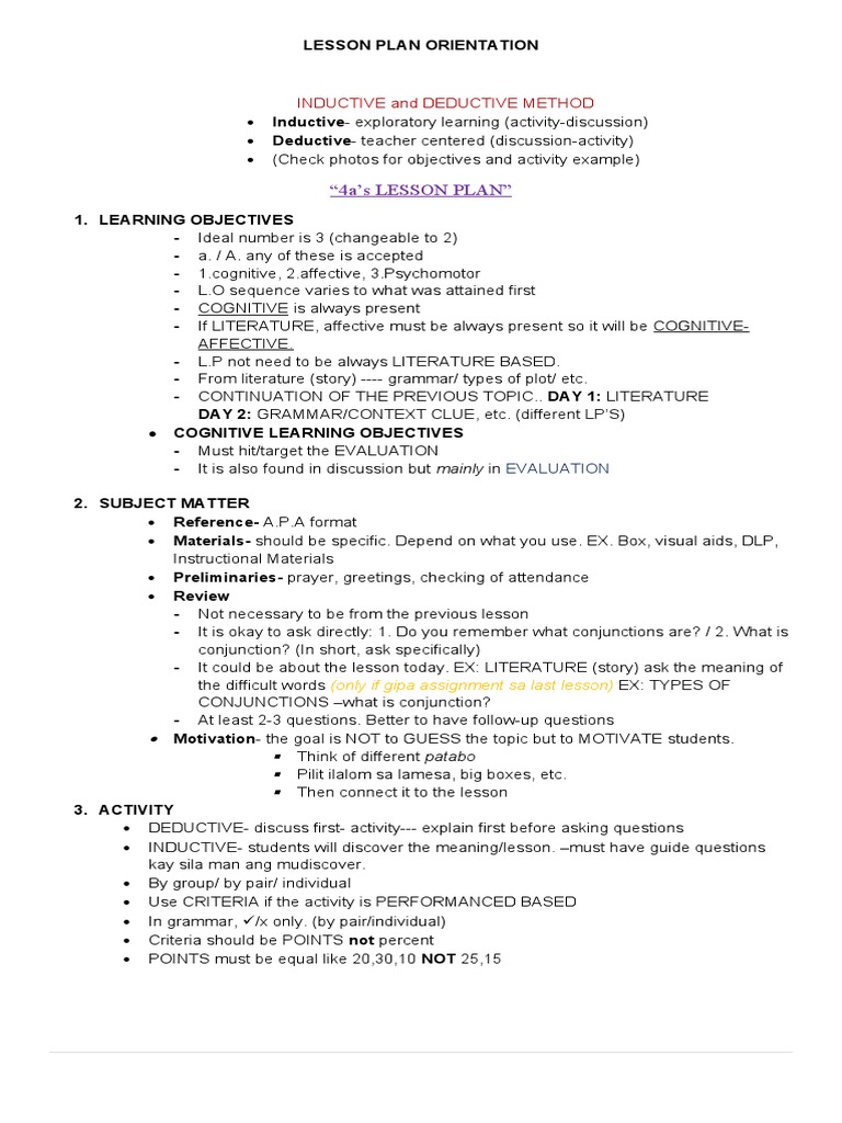 Lesson Planning | PDF | Lesson Plan | Cognition