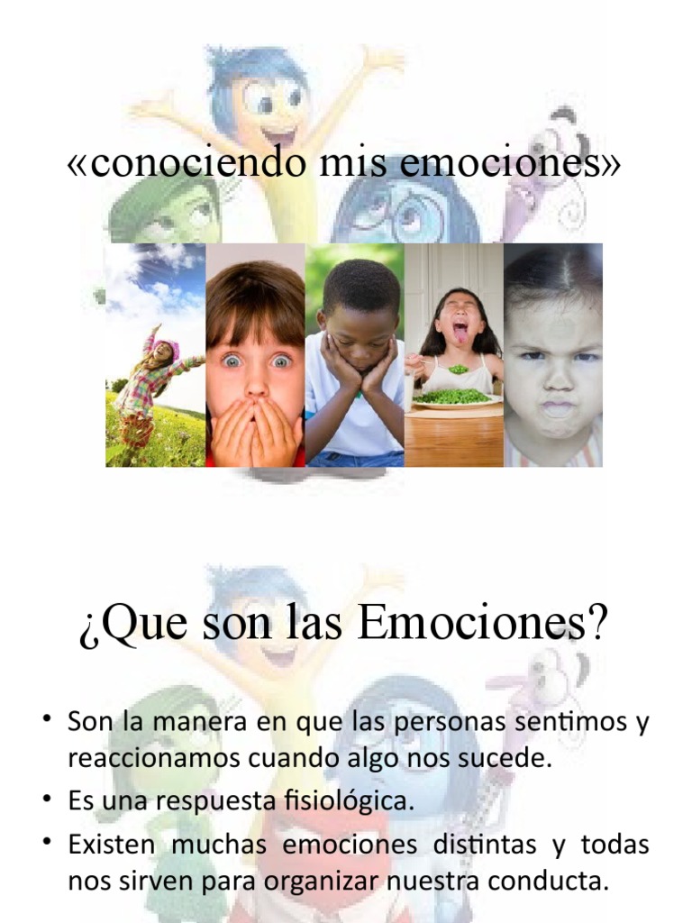 Conociendo Mis EMOCIONES | PDF | Relaciones personales, crianza y ...