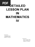 Detailed Lesson Plan in Math 1 | PDF | Lesson Plan | Pedagogy