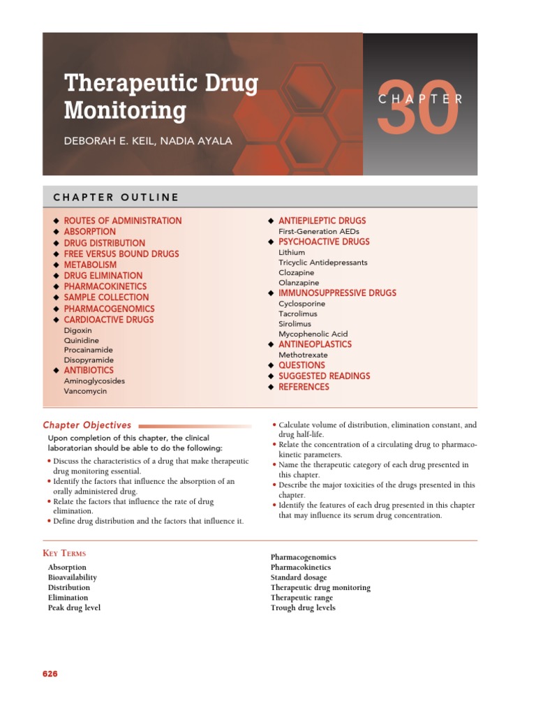 Therapeutic Drug Monitoring: Deborah E. Keil, Nadia Ayala | PDF ...