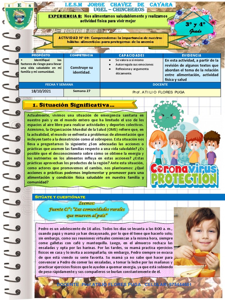 3° y 4° DPCC SEM1 EXP8 | PDF | Cognición