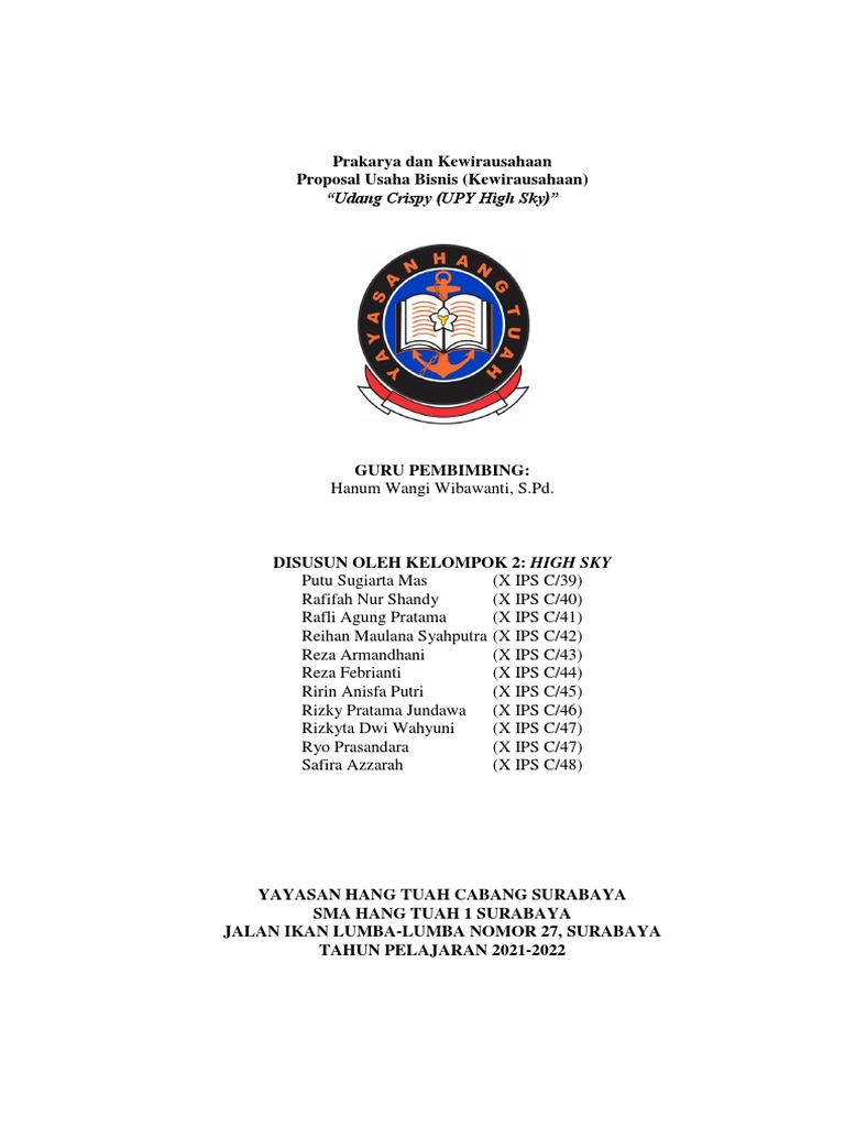 Contoh Laporan Pkwu | PDF