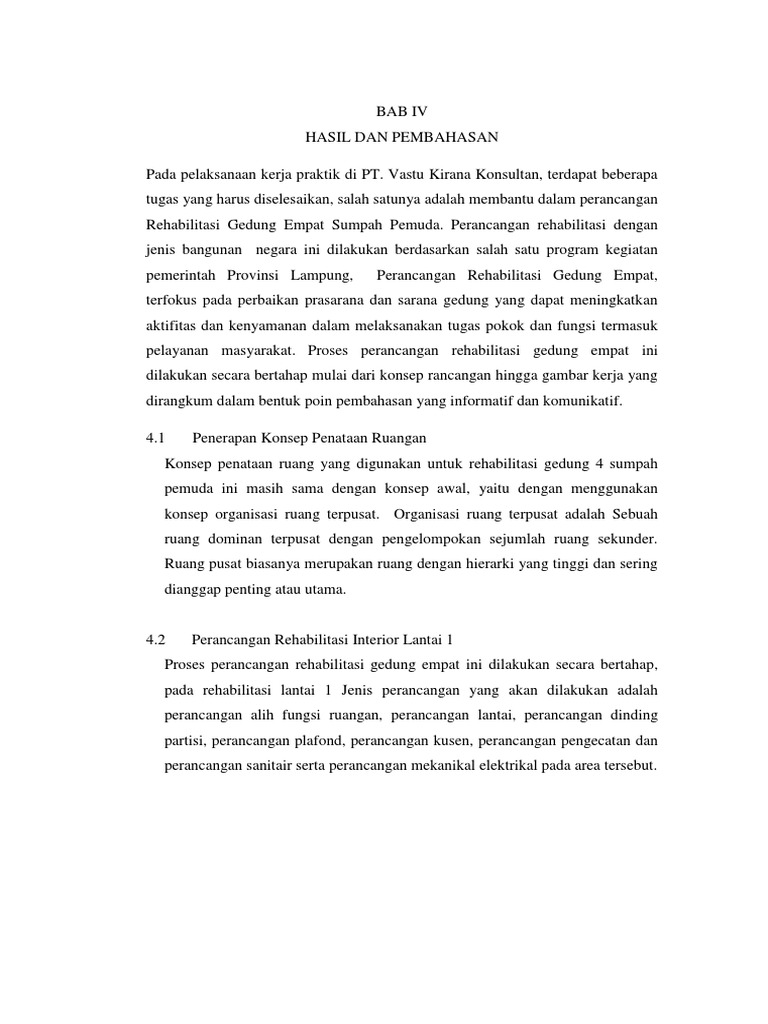 Laporan KP BAB 4 | PDF