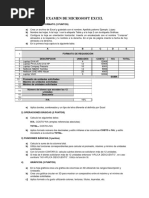 Examen Final | PDF | Microsoft Excel | Hoja de cálculo