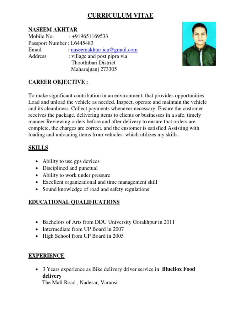 Resume Bike Rider | PDF | Computing