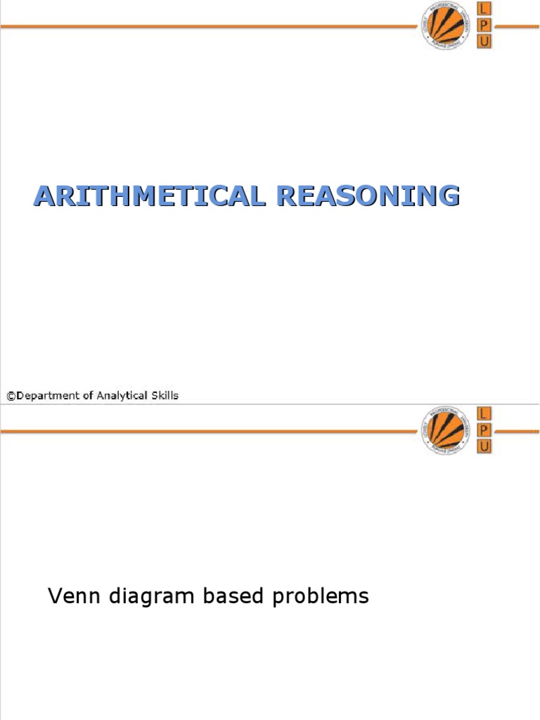 UnitIII Arithmetical Reasoning | PDF | Teaching Mathematics | Theory