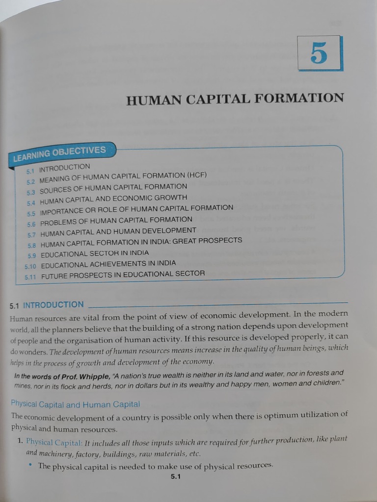 Human Capital Formation | PDF | Human Capital | Economic Growth