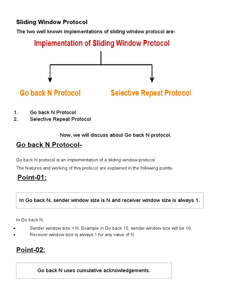 Go Back N Sliding Window Protocol | PDF | Transmission Control Protocol ... Go Back N Sliding Window Protocol | PDF | Transmission Control Protocol ...