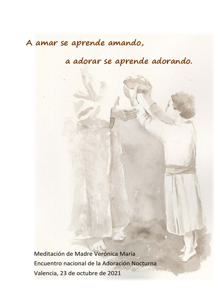 A Amar Se Aprende Amando, A Adorar Se Aprende Adorando (M. Verónica María) | PDF | eucaristía ...