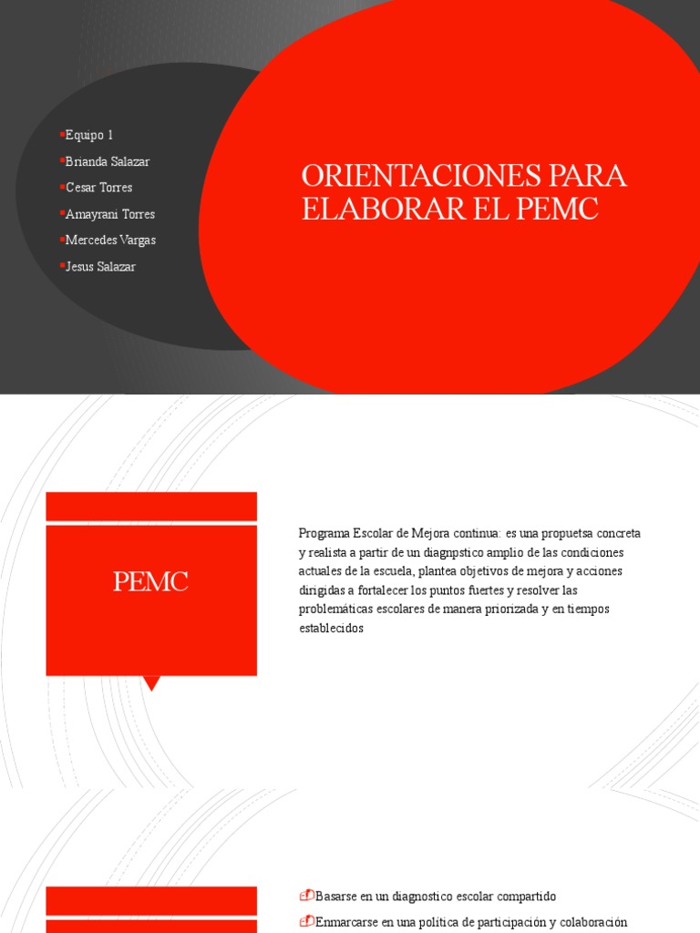 Orientaciones para Elaborar El Pemc | PDF | Crecimiento personal y ...