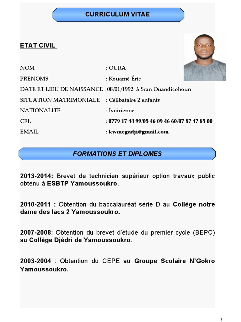CV Oura Eric | PDF