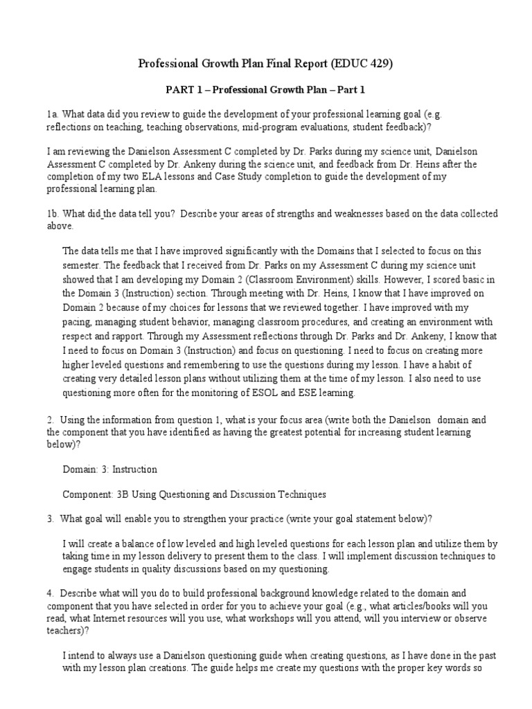 PGP 1 and 2 Final | PDF | Lesson Plan | Educational Assessment