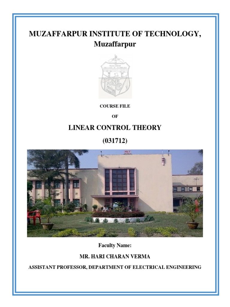 Linear Control Theory | PDF | Control Theory | Engineering