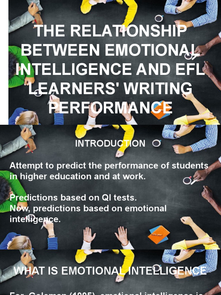 The Relationship Between Emotional Intelligence and Efl Learns' Writing ...