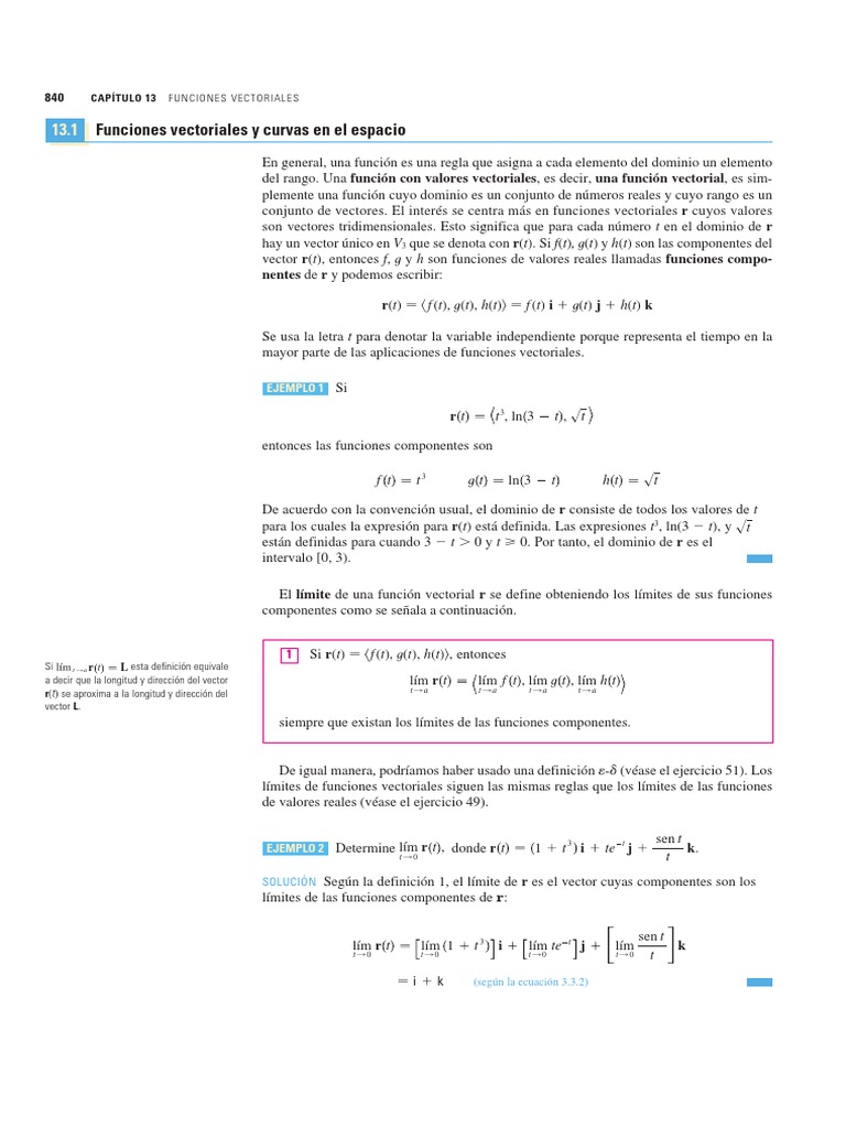 1-Funciones Vectoriales | PDF | Vector Euclidiano | Ecuaciones