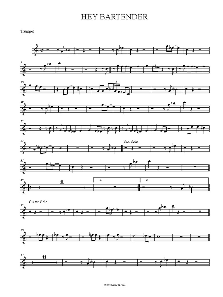 Hey Bartender | PDF