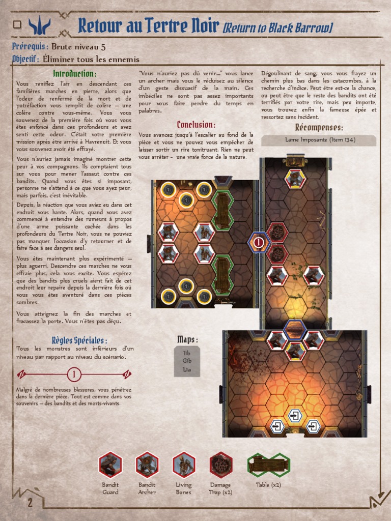 Gloomhaven (VF) - Scénarios Solo (v1.1) | PDF