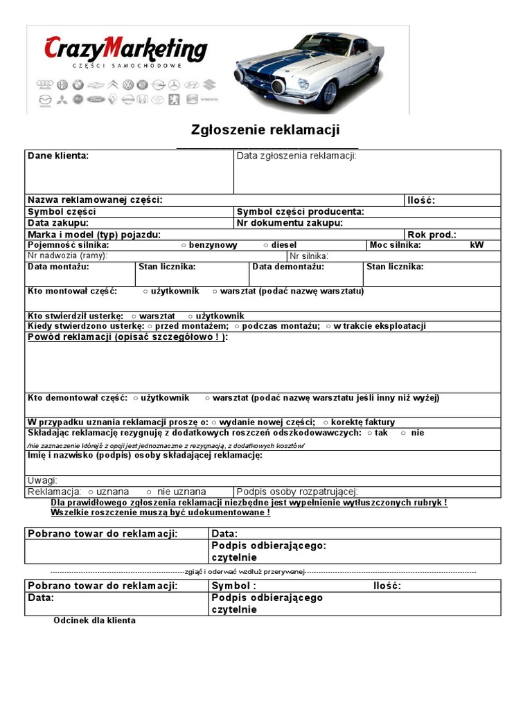 Crazy Druk Reklamacyjny | PDF