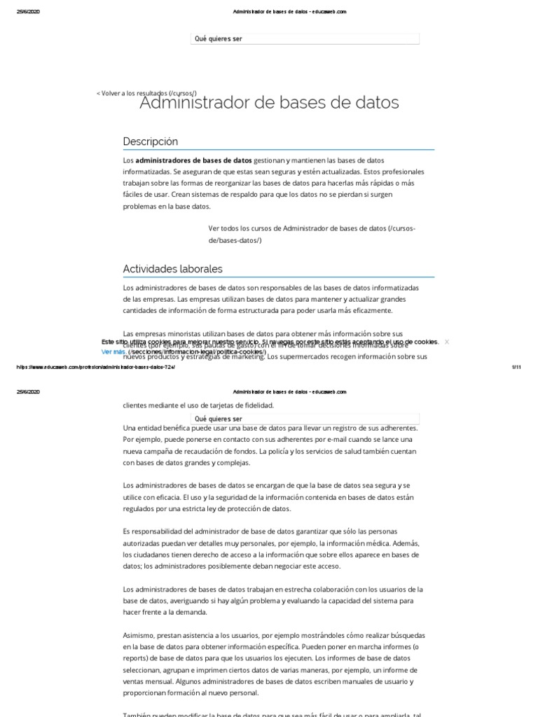 Cengel y Cimbala - Administrador de Bases de Datos - Educaweb Com | PDF | Bases de datos ...