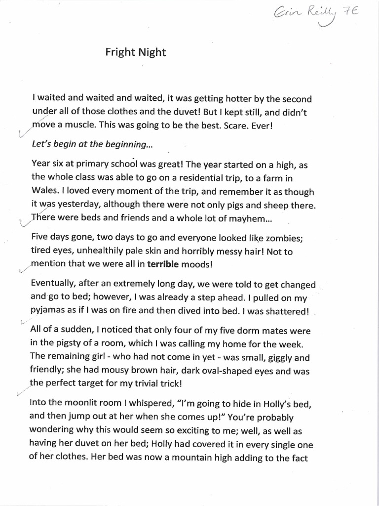 Year 7 Creative Writing | PDF