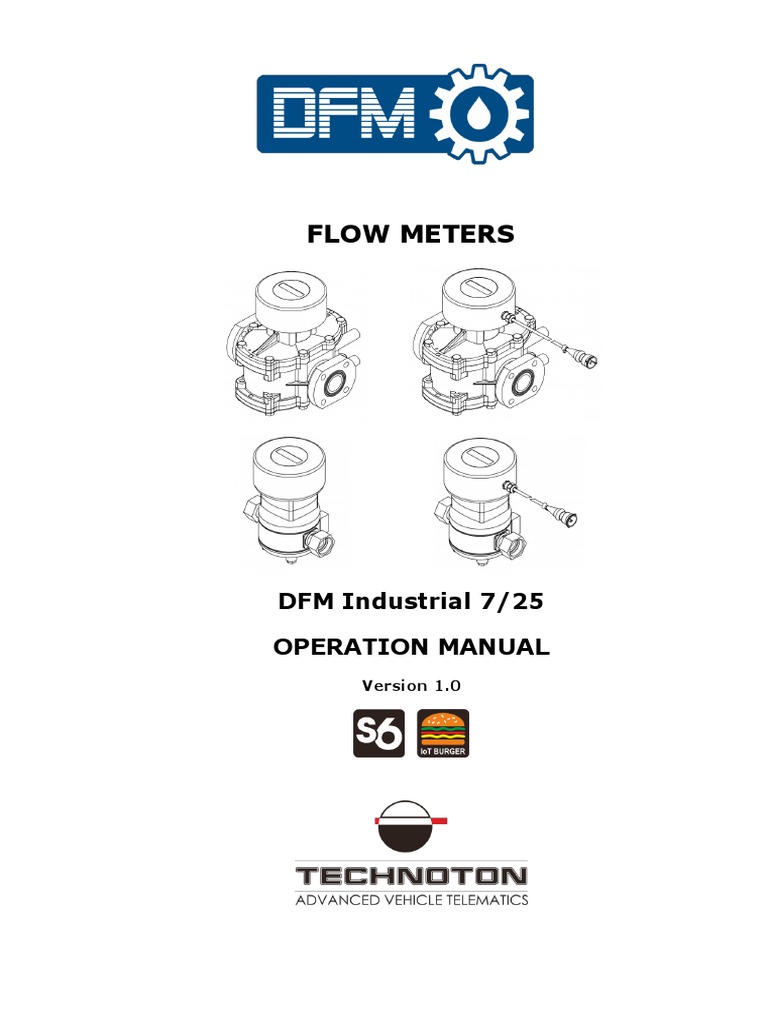 Flow Meters: DFM Industrial 7/25 Operation Manual | PDF | Flow ...