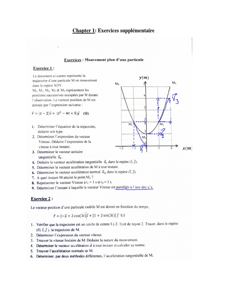 Chapter 1-Exercices Supplementaire | PDF