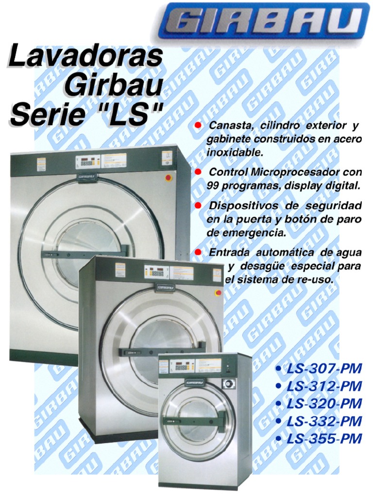 Girbau LS 307 312 320 332 355 Specifications PDF PDF, 52% OFF