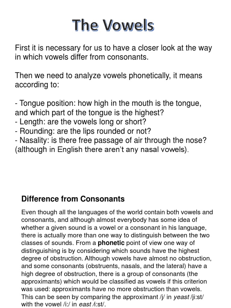 Phonetic Analysis of Vowel Sounds | PDF | Vowel | Syllable
