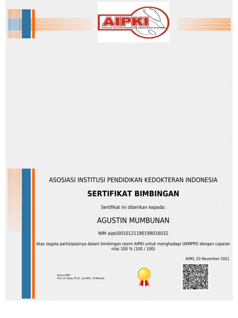 Certificate Aipki0010121190199016032 | PDF