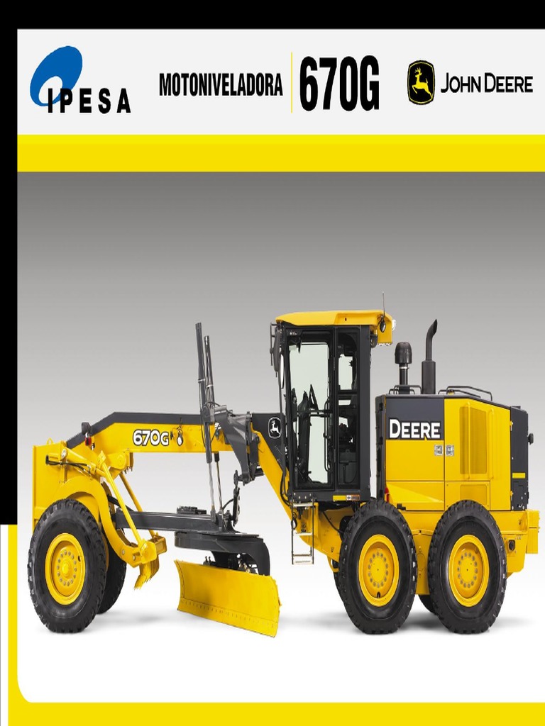 Motoniveladora John Deere | PDF